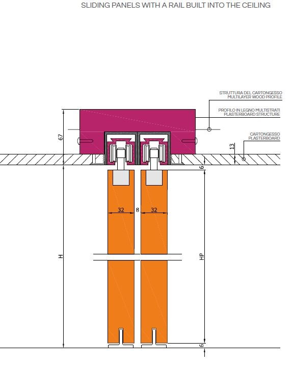 Sliding door SLIDE-OUT By PLAN®