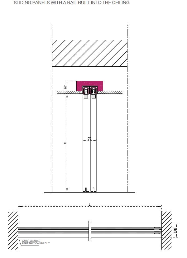 Sliding door SLIDE-OUT By PLAN®