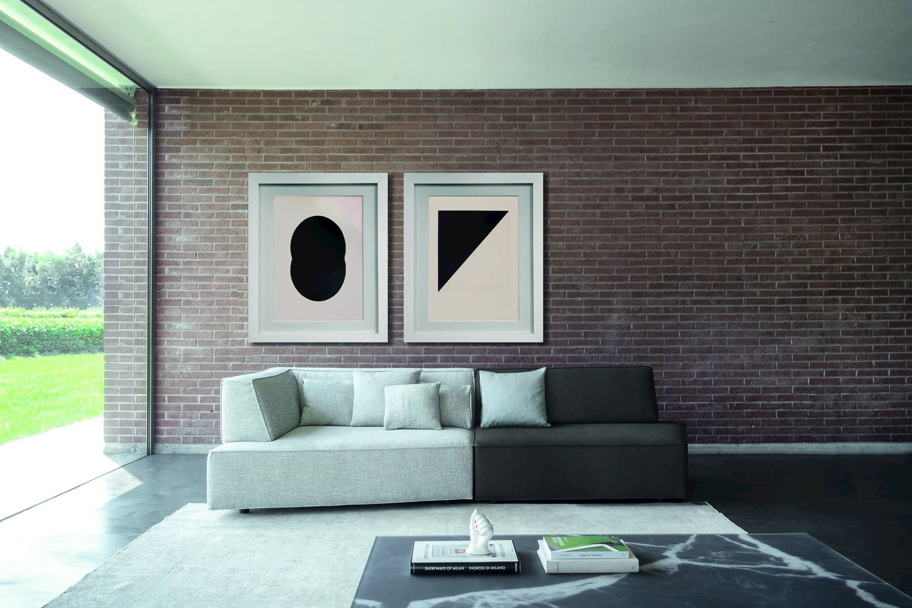 SLIDE 0413 | Sofa Sectional fabric sofa By Lago | design Daniele Lago