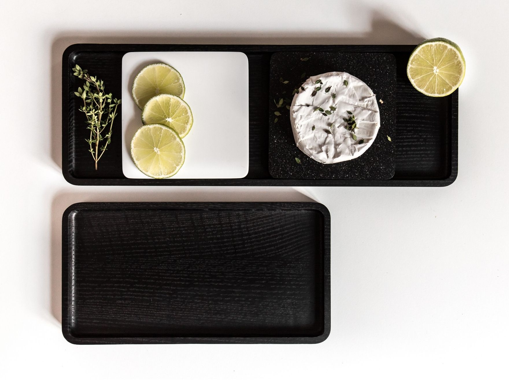 Rectangular wooden tray SLIDE By Viruna