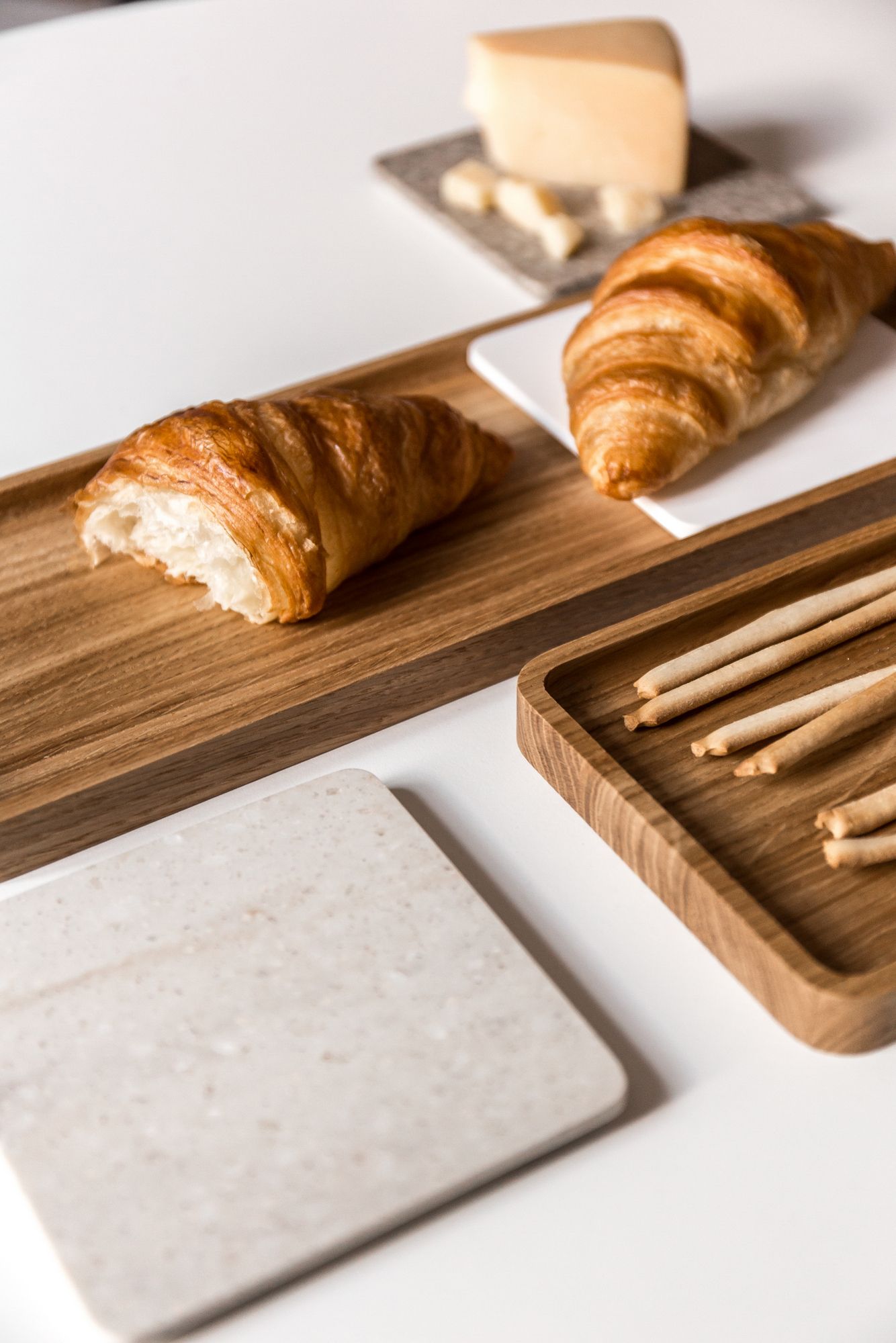Rectangular wooden tray SLIDE By Viruna