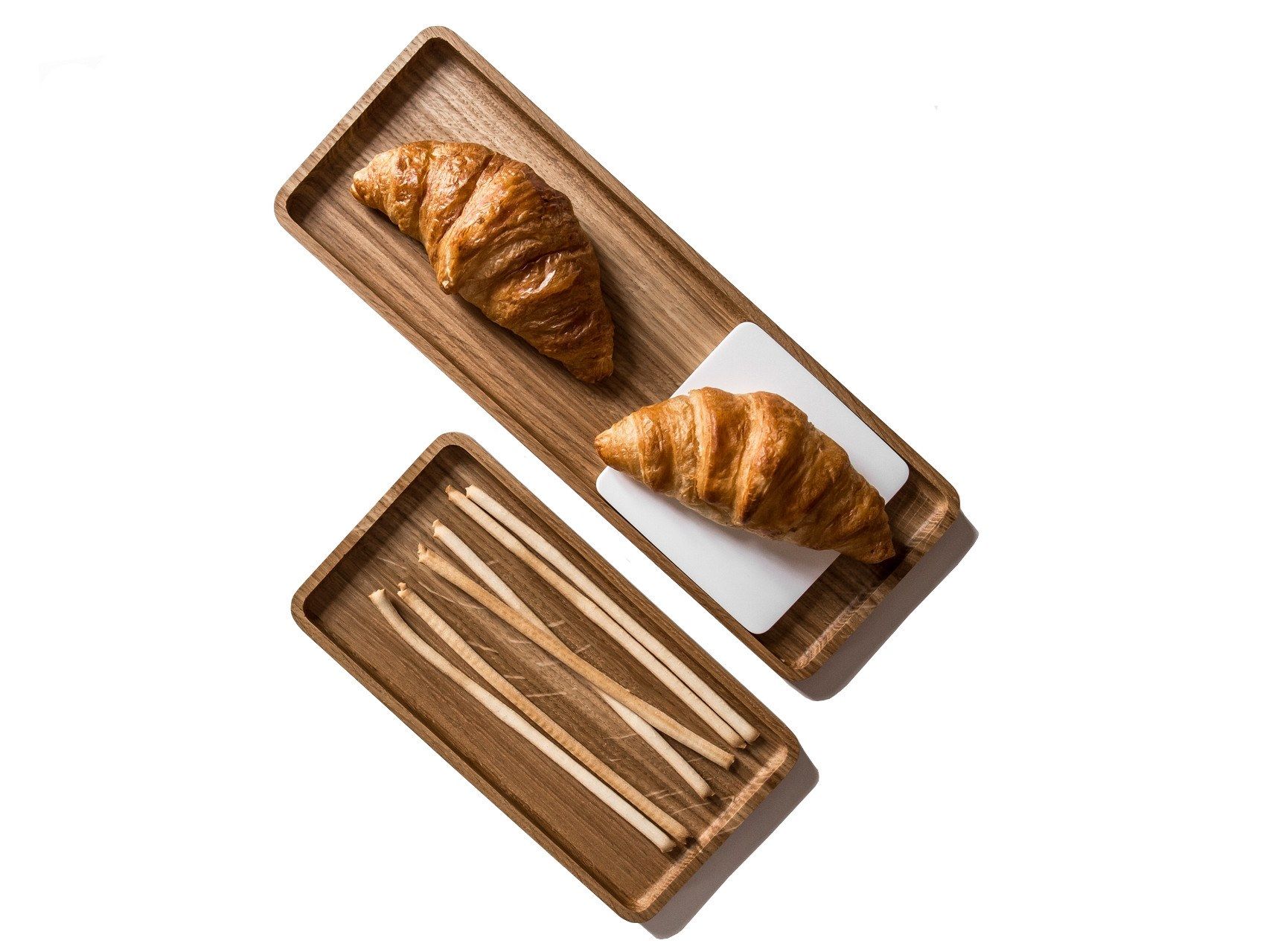 Rectangular wooden tray SLIDE By Viruna