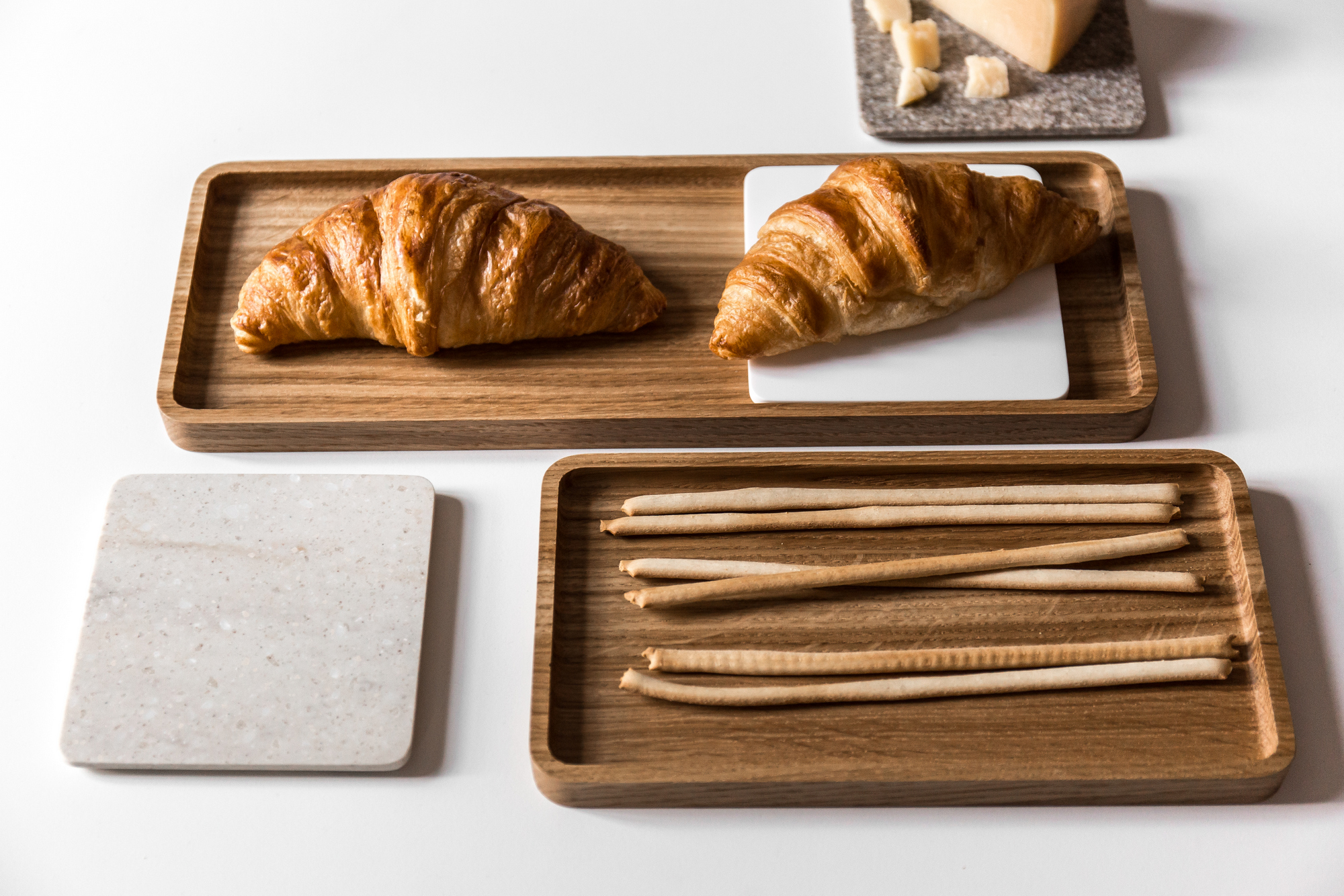 Rectangular wooden tray SLIDE By Viruna
