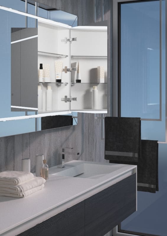 SLIM LINE | Double vanity unit By MOMA Design