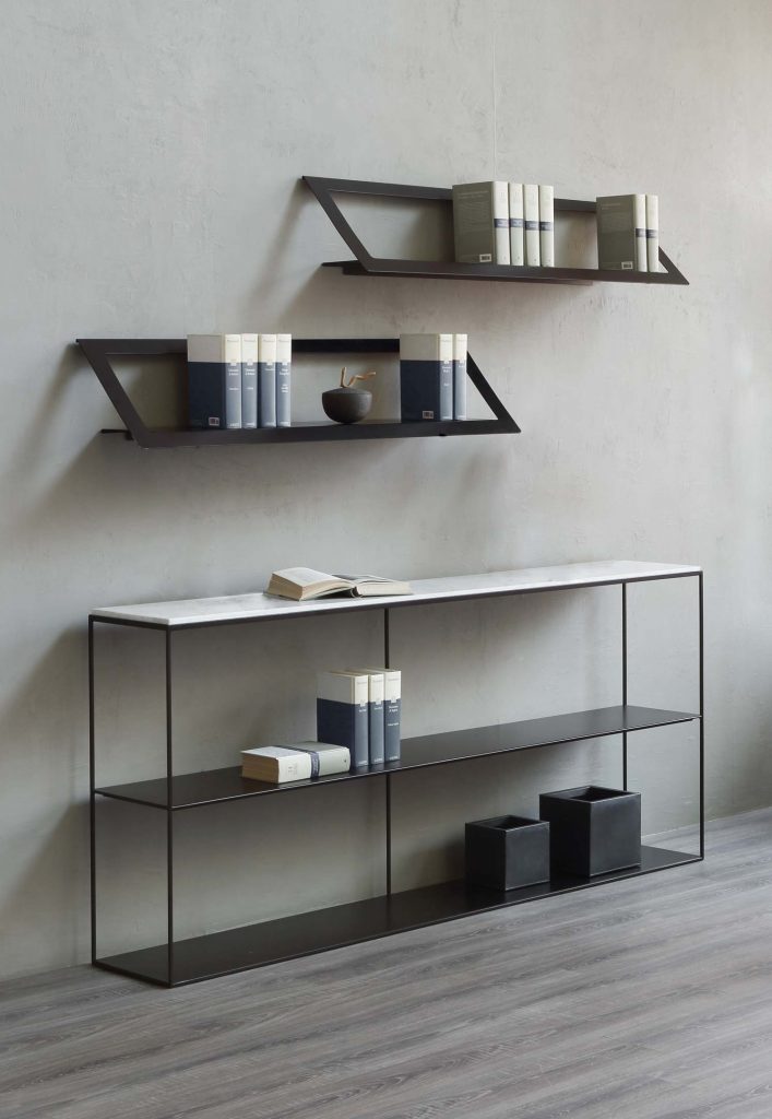 SLIM MARBLE | Shelving unit Slim Marble Collection By Zeus design ...