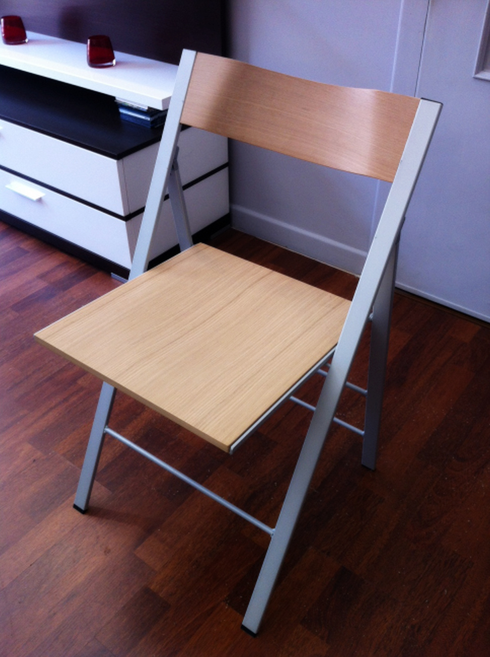 SLIM WOOD Folding multi-layer wood chair By Arredo Creativo