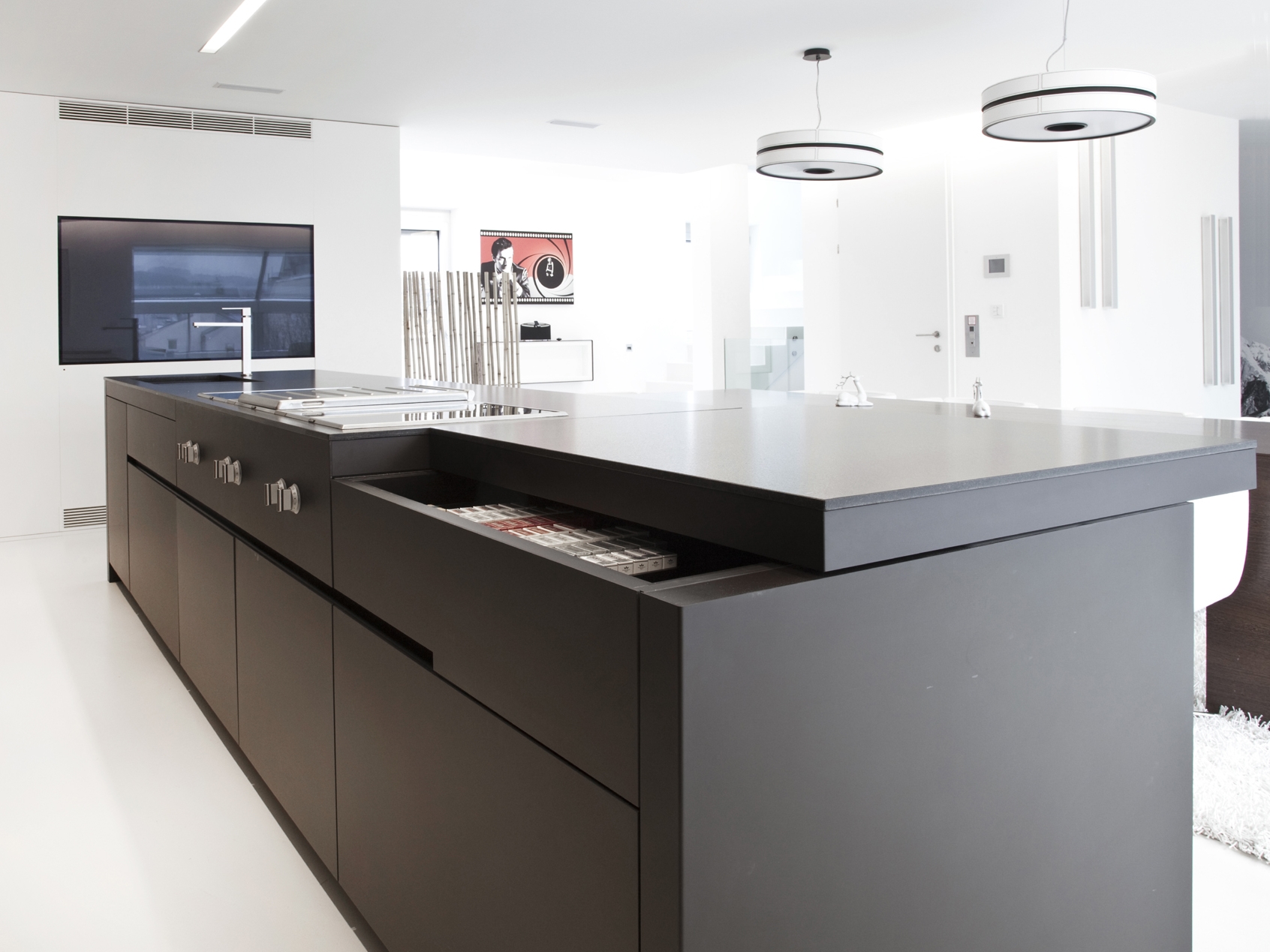 Kitchen with island SLIM By STEININGER design Martin Steininger