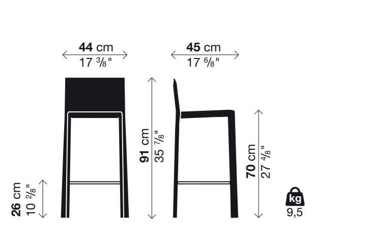 SLIM | Stool By Kristalia