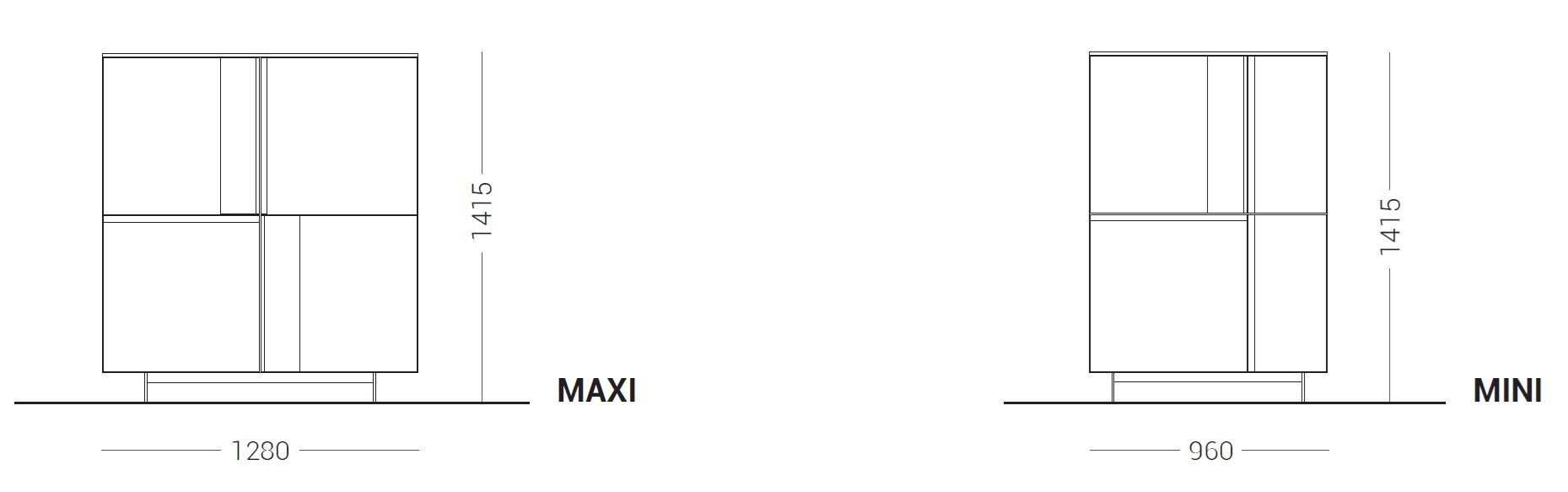 SLIM UP | Highboard By Dall'Agnese