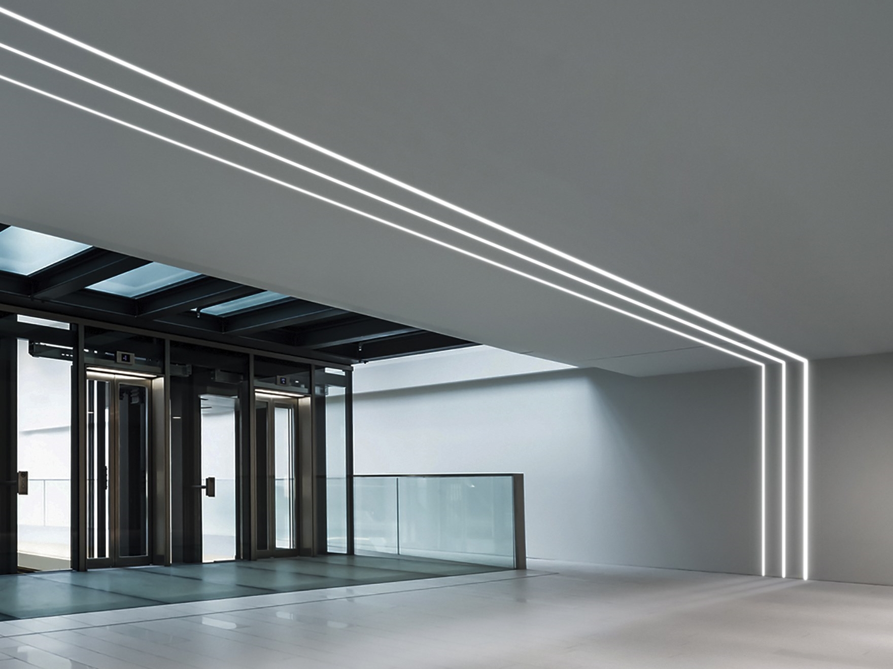 SLOT RECESSED perfil para iluminación lineal By Ideal Lux