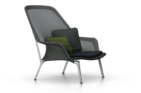 Fabric armchair SLOW CHAIR By Vitra design Ronan & Erwan Bouroullec