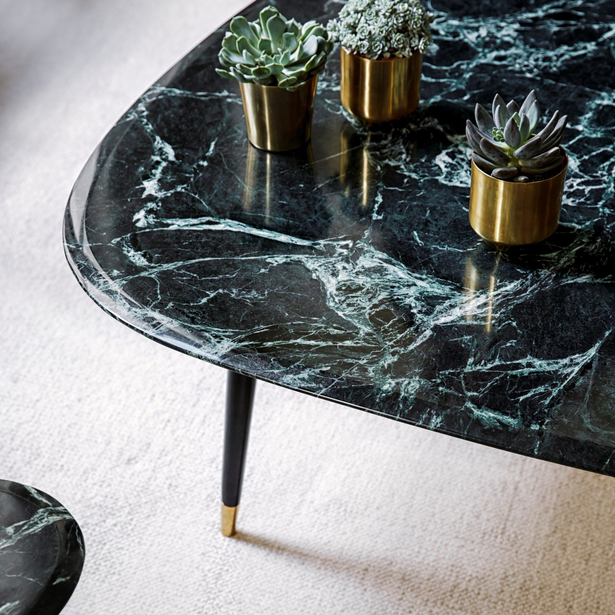 50's SMALL 50s style triangular oak coffee table By RED EDITION