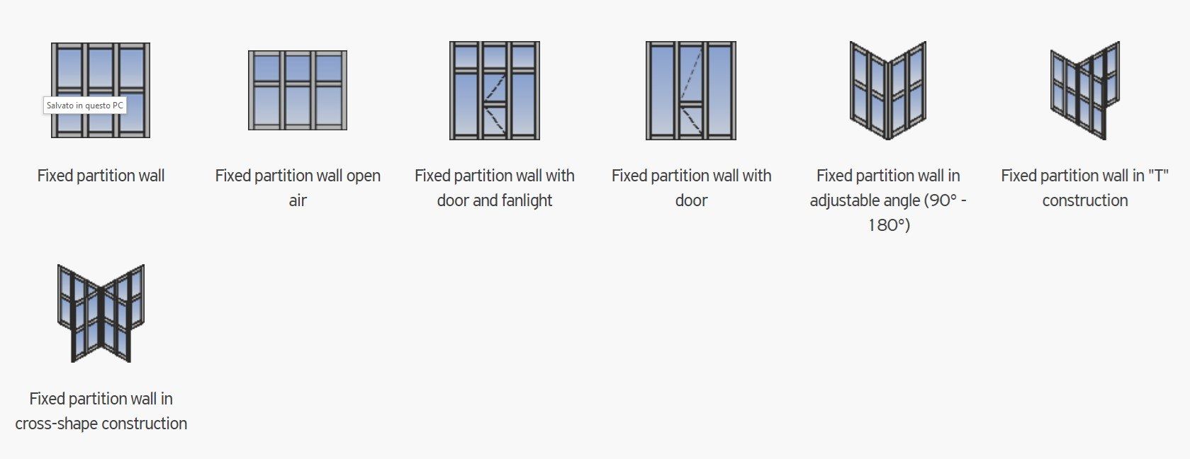 SMARTIA SYSTEMS Glass and aluminium office partition By Alumil