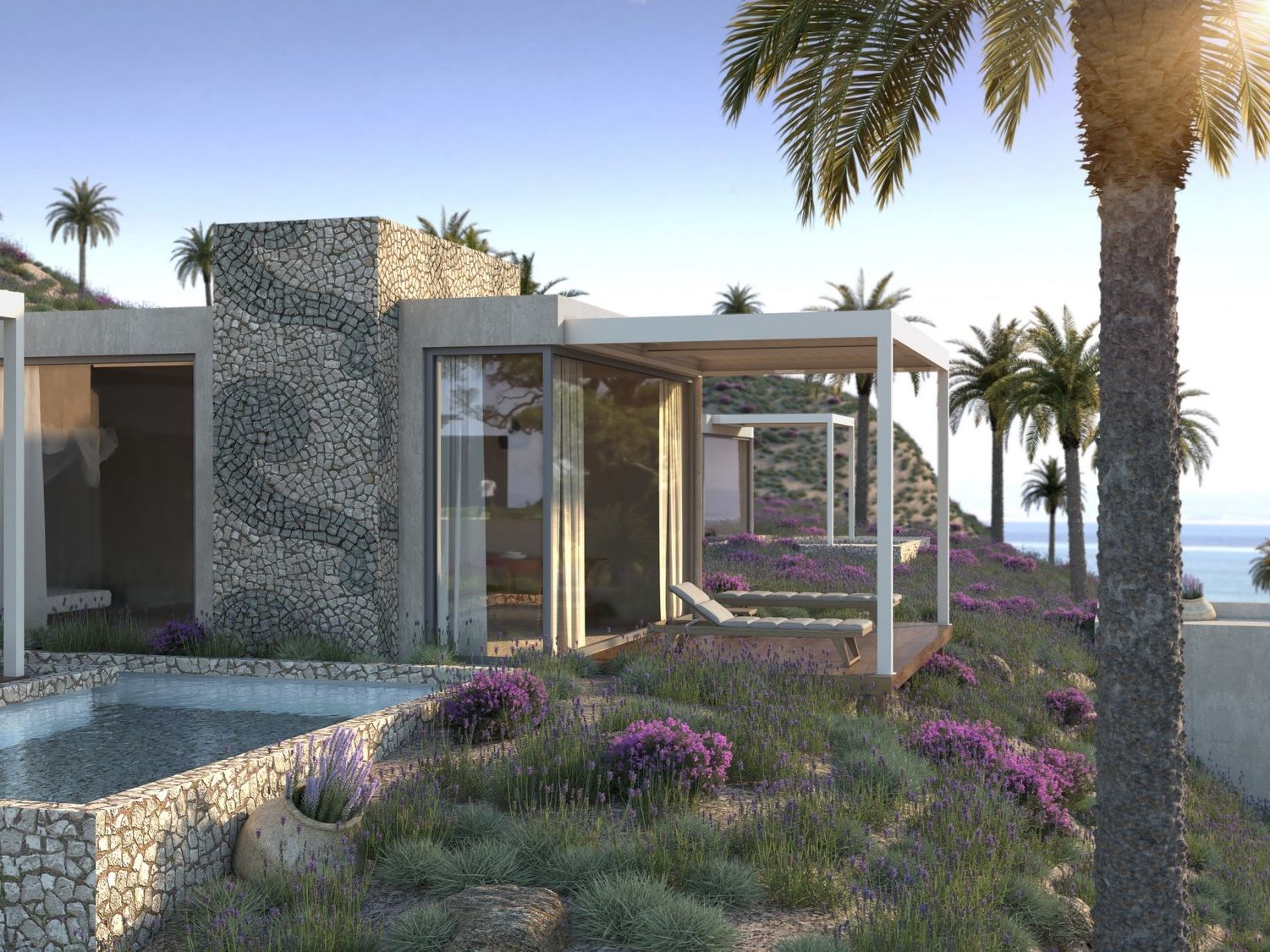 SMARTIA PG115P ITHACA Pergola with adjustable louvers By Alumil