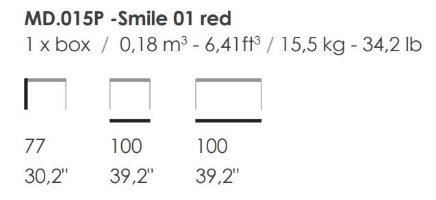 Tavolo da pranzo rotondo in legno SMILE 01 RED Collezione Smile By Fenabel