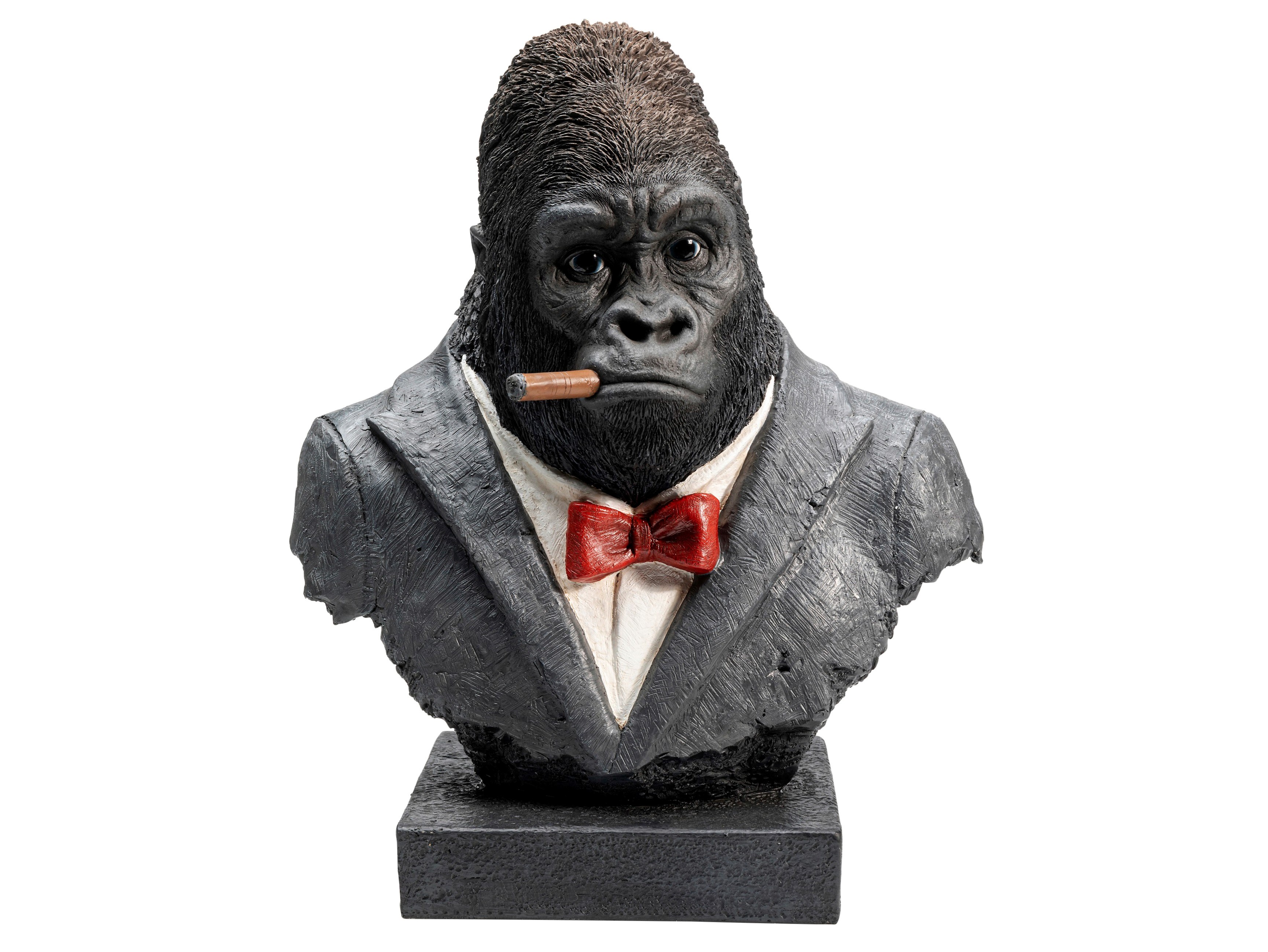 SMOKING GORILLA Polyresin sculpture By KARE Design