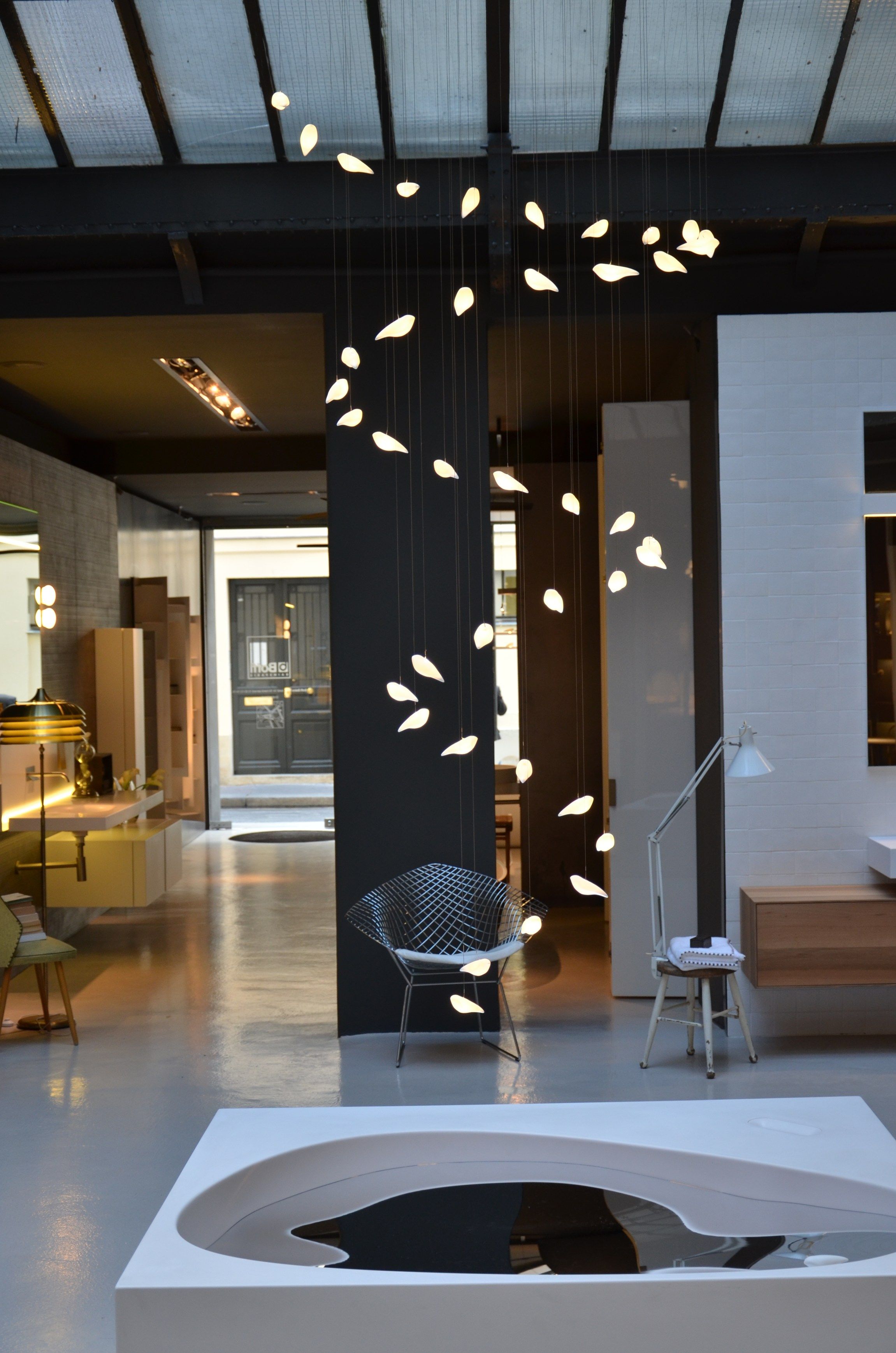 LED glass pendant lamp SMOON BIRDIE LIGHT By Beau & Bien design Sylvie ...