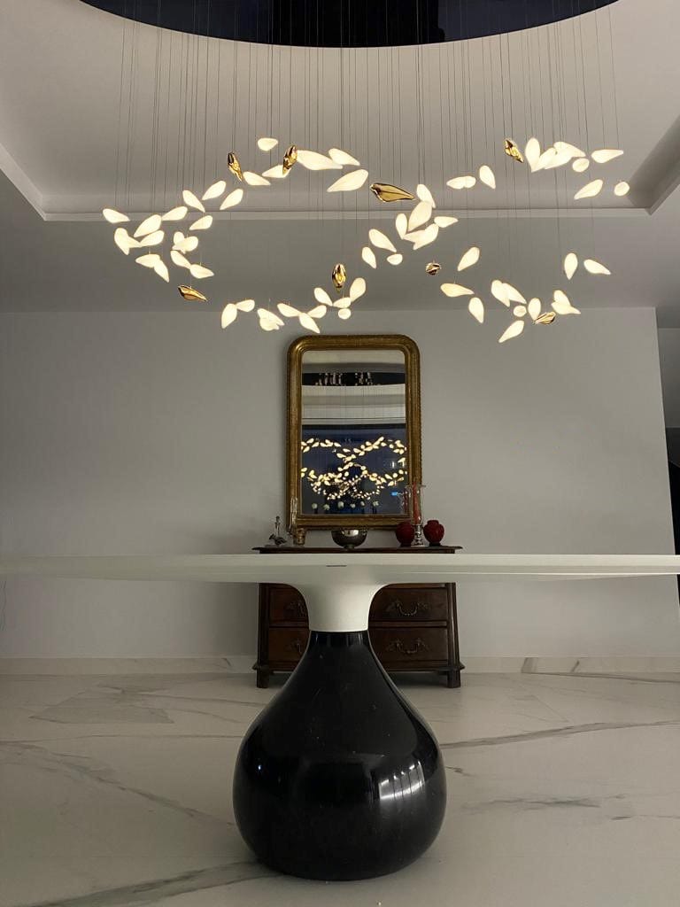 LED glass pendant lamp SMOON BIRDIE LIGHT By Beau & Bien design Sylvie ...