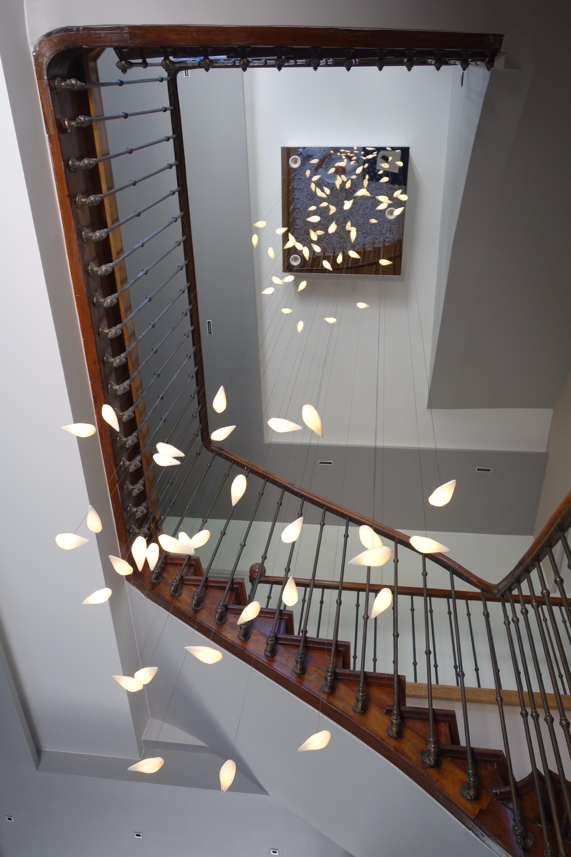 LED glass pendant lamp SMOON BIRDIE LIGHT By Beau & Bien design Sylvie ...