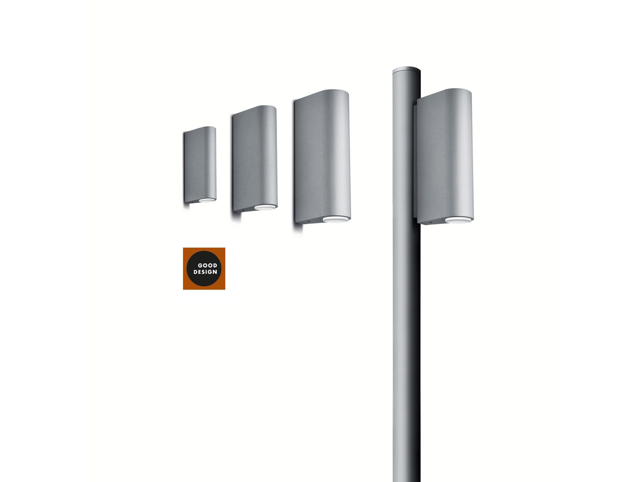SMOOTH LED extruded aluminium garden lamp post By SIMES