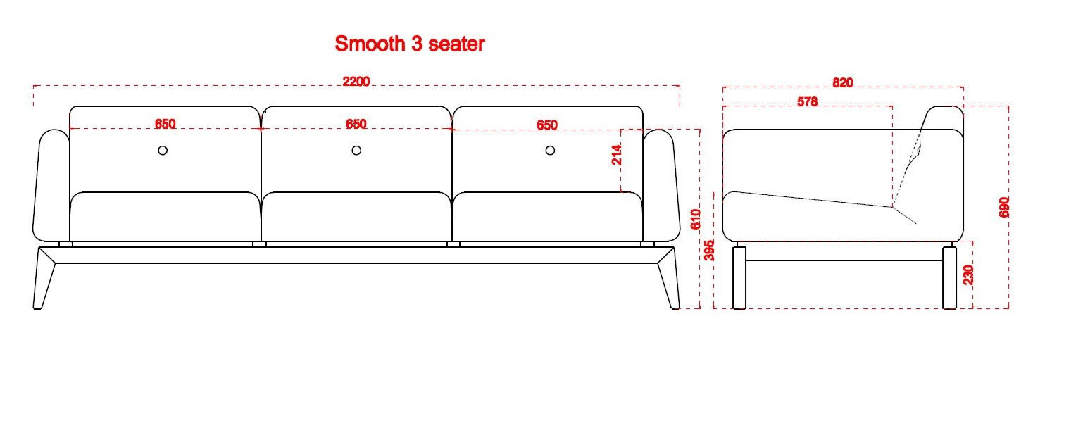 SMOOTH | Sofa By Tarmeko Pehmemööbel OÜ design Tobias Jacobsen
