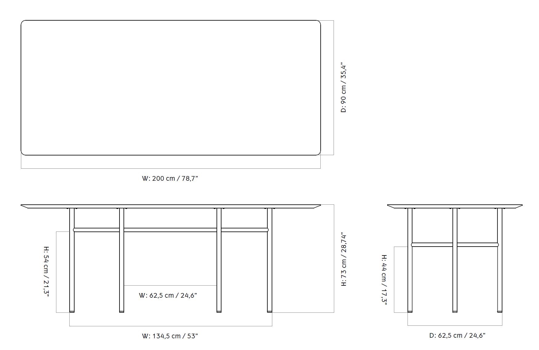 SNAREGADE DINING TABLE Mesa de jantar retangular By MENU | design Norm ...