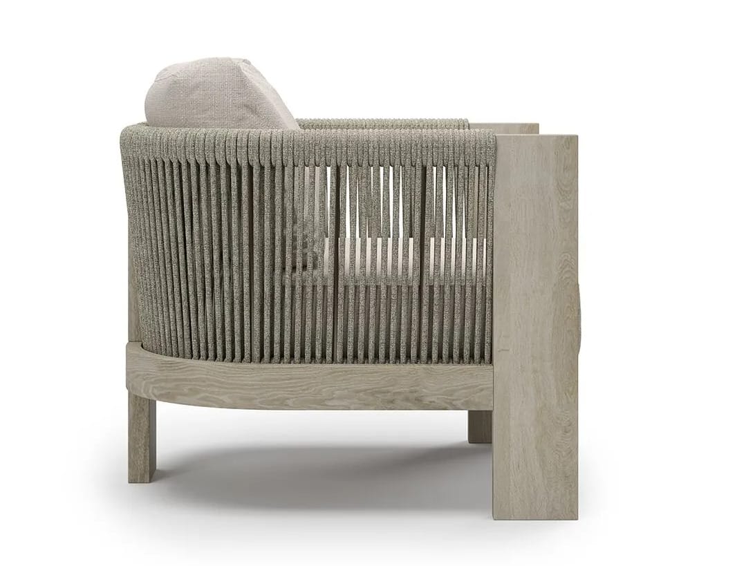 RALPH Garden armchair with armrests By SNOC