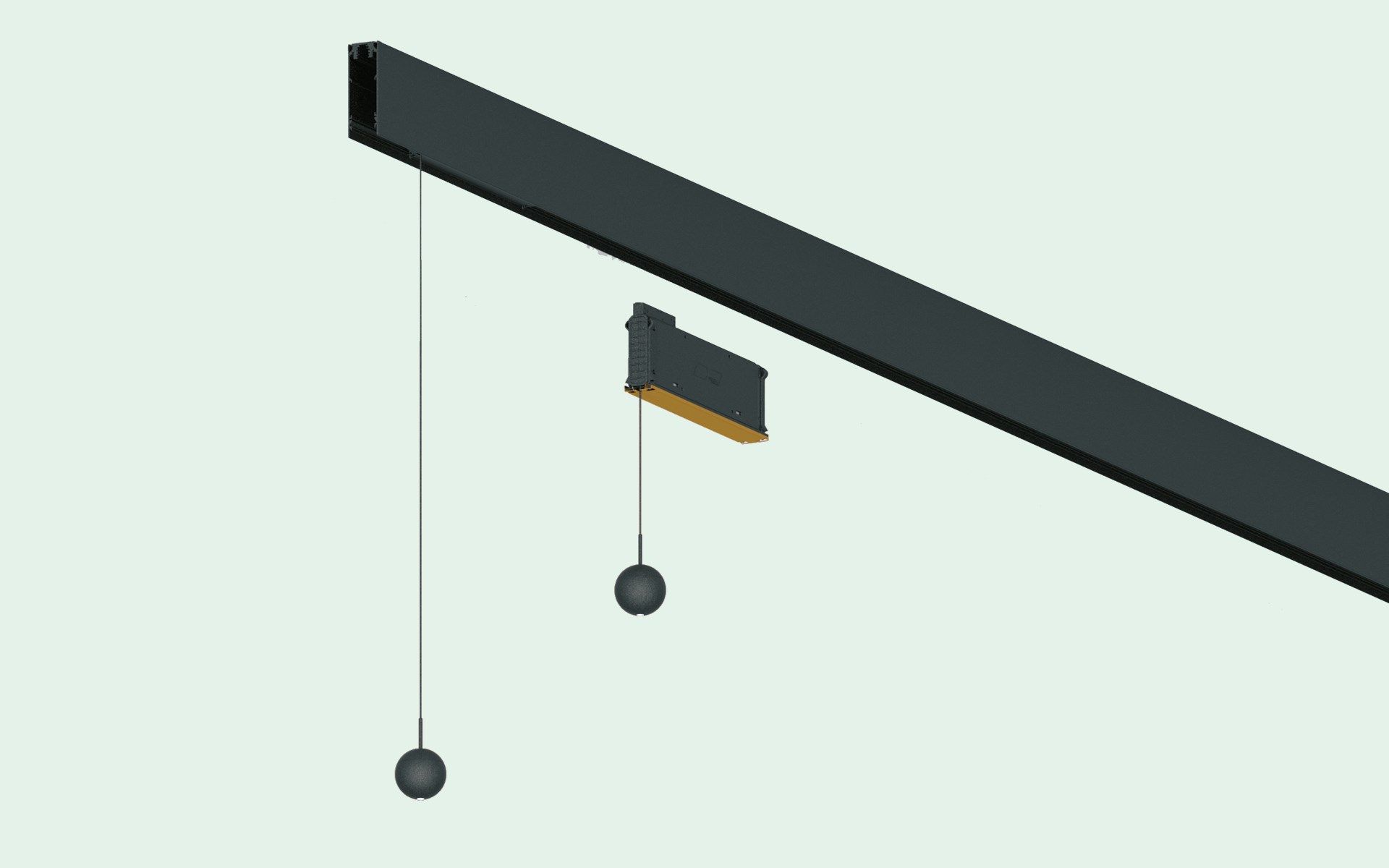 SNOOKER G-50 CHANNEL LED recessed track-Light By PROLICHT