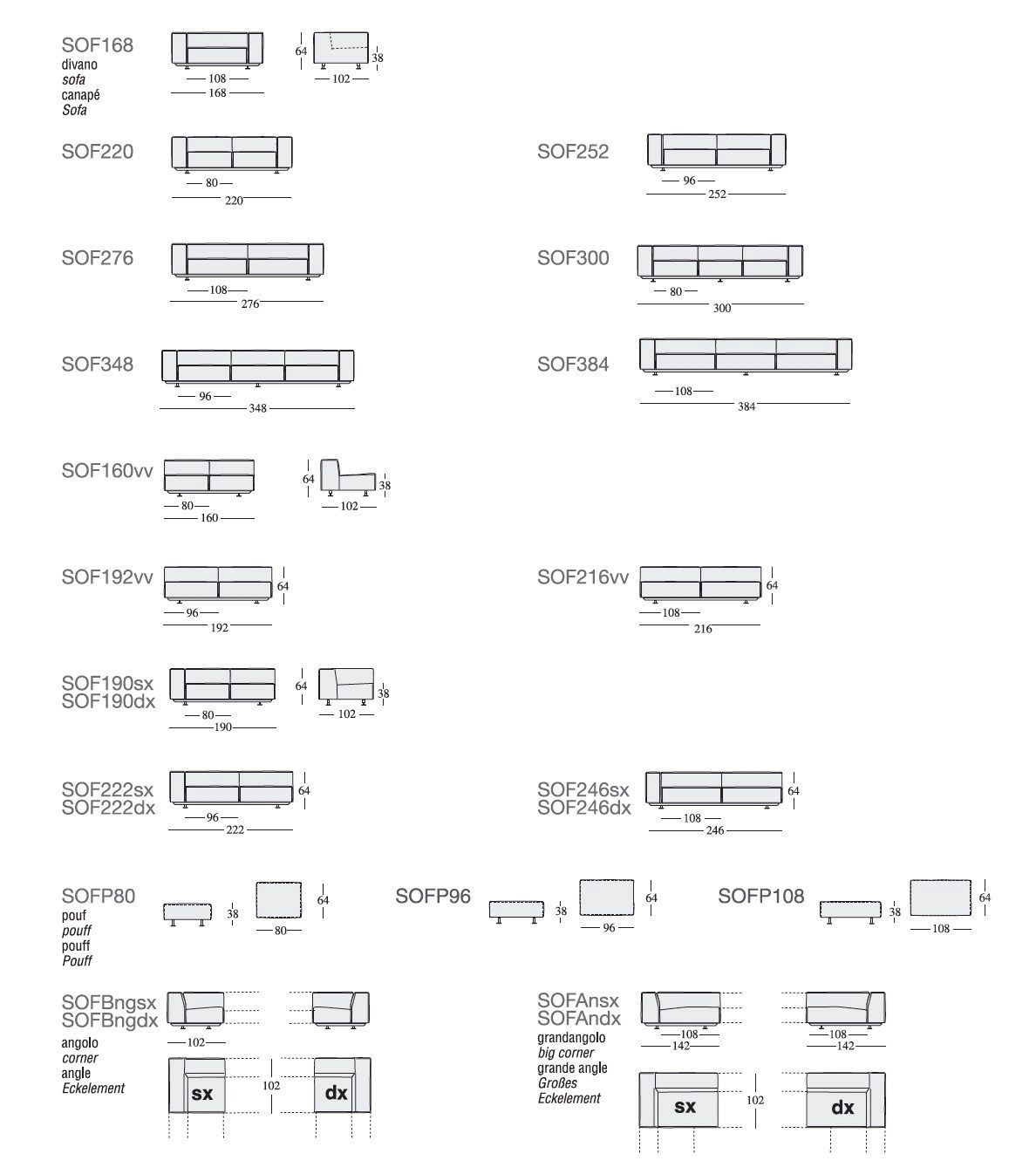 SOFÀ canapé By edra design Francesco Binfarè