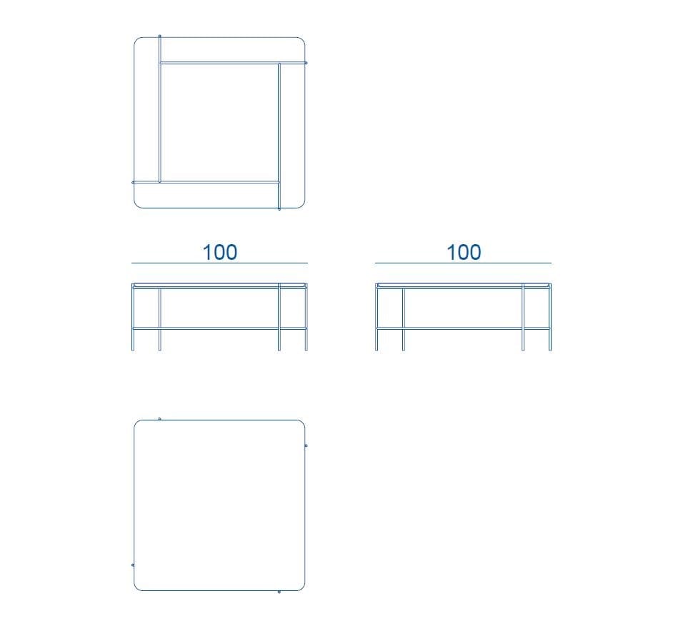 SOFIA | Square coffee table By Lebom design Javier Pastor