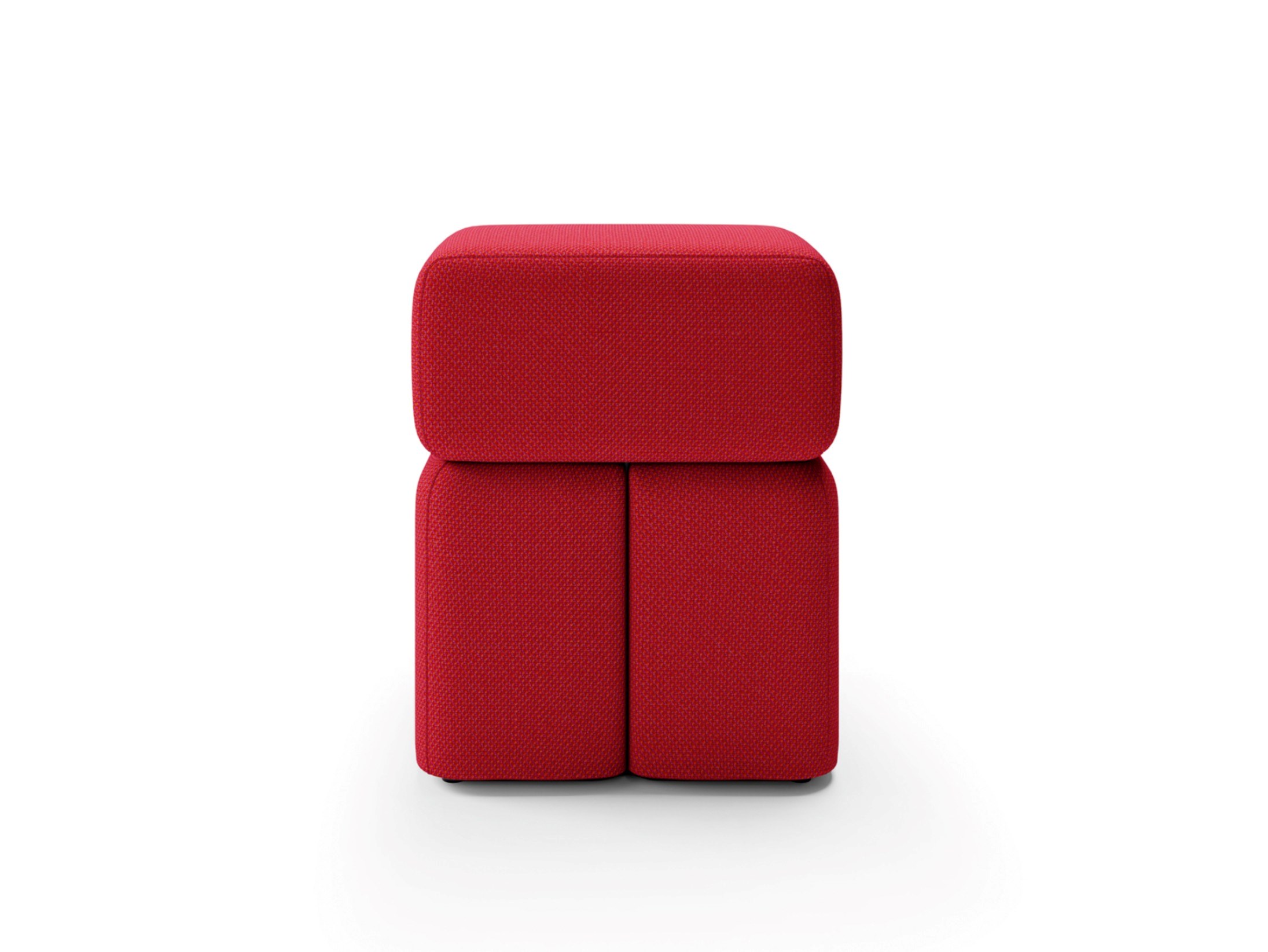 SOFT CORNERS Sectional fabric pouf By Cassina