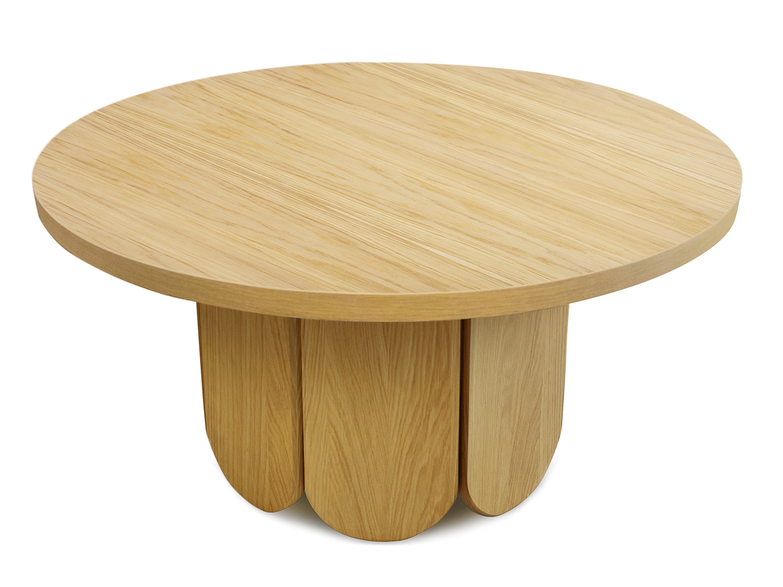 SOFT Round wood veneer coffee table By Woodman