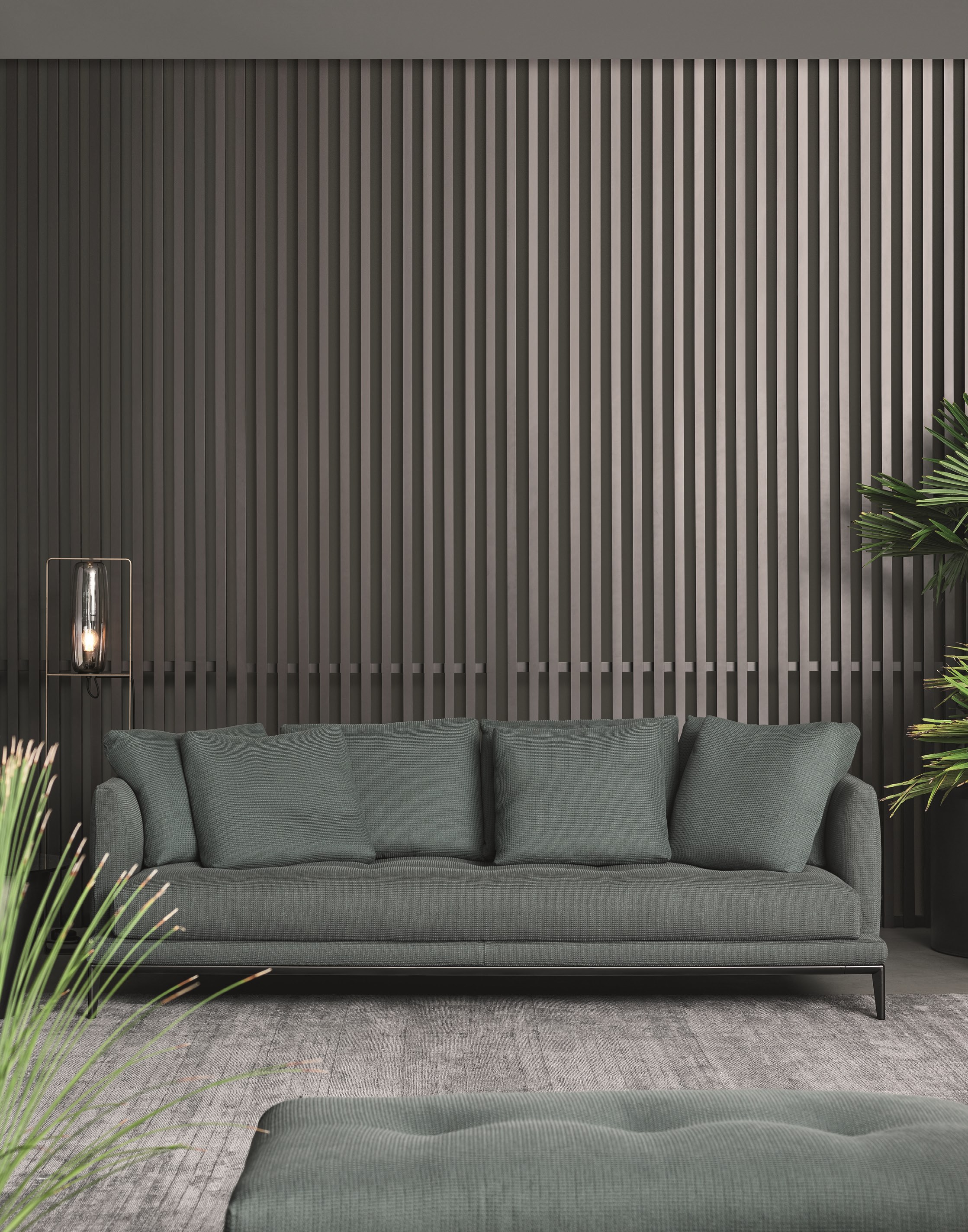 Sectional fabric sofa SOFT ISLAND By Bonaldo