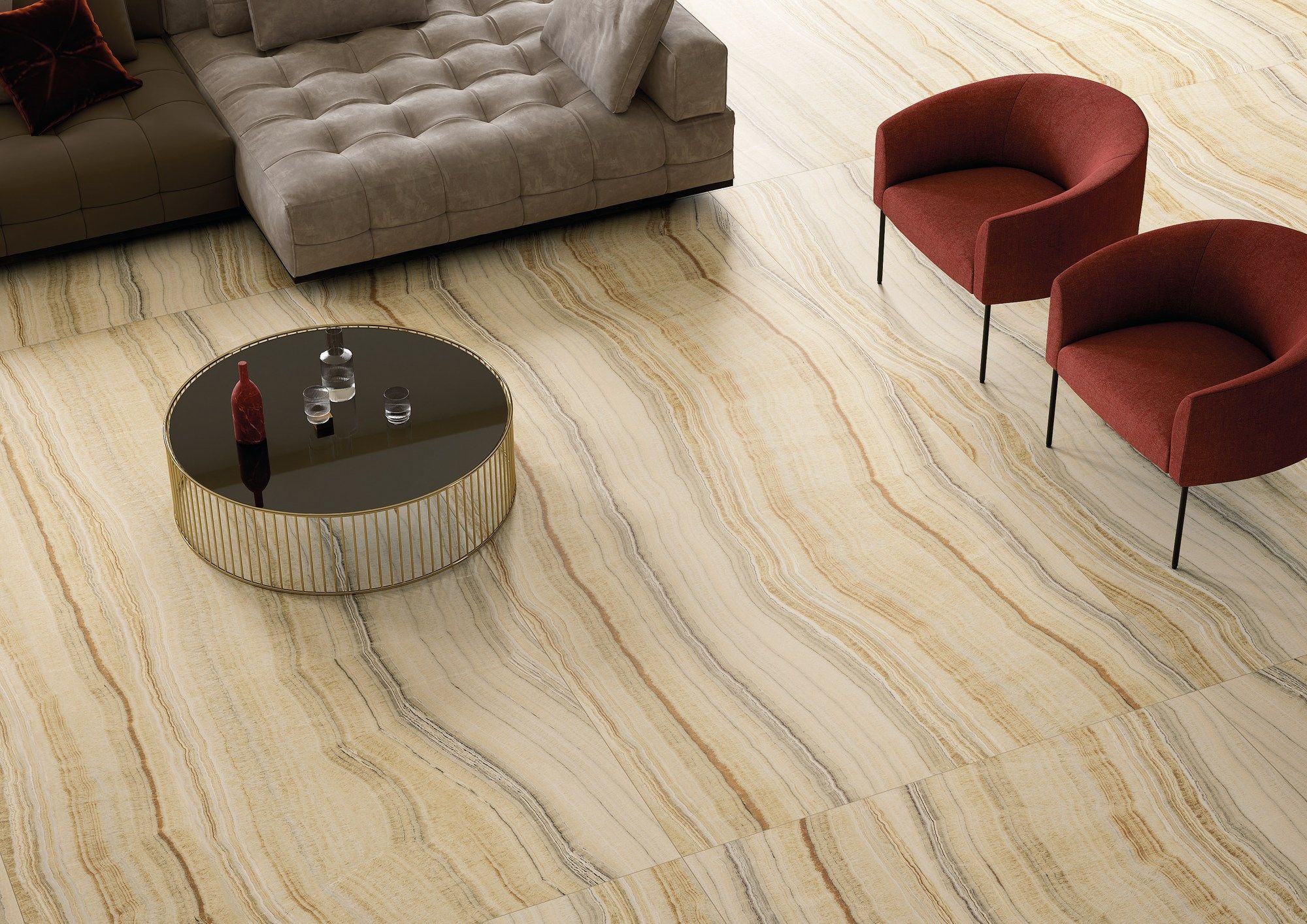 Porcelain stoneware wall/floor tiles with marble effect SOFT ONYX Marmi ...