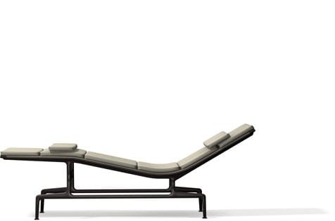 Upholstered leather lounge chair SOFT PAD CHAISE ES 106 By Vitra design ...