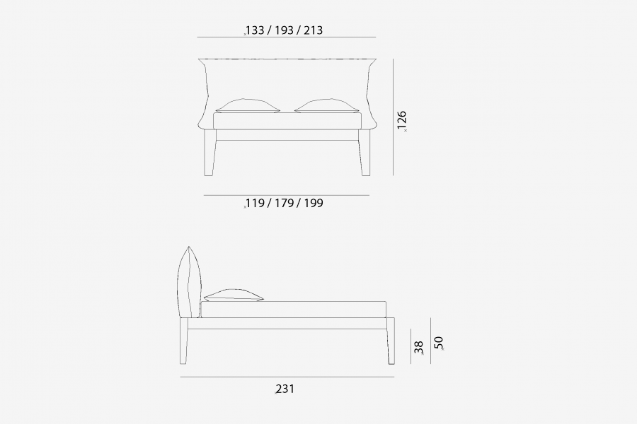 SOFT | Single bed By Gervasoni design Paola Navone