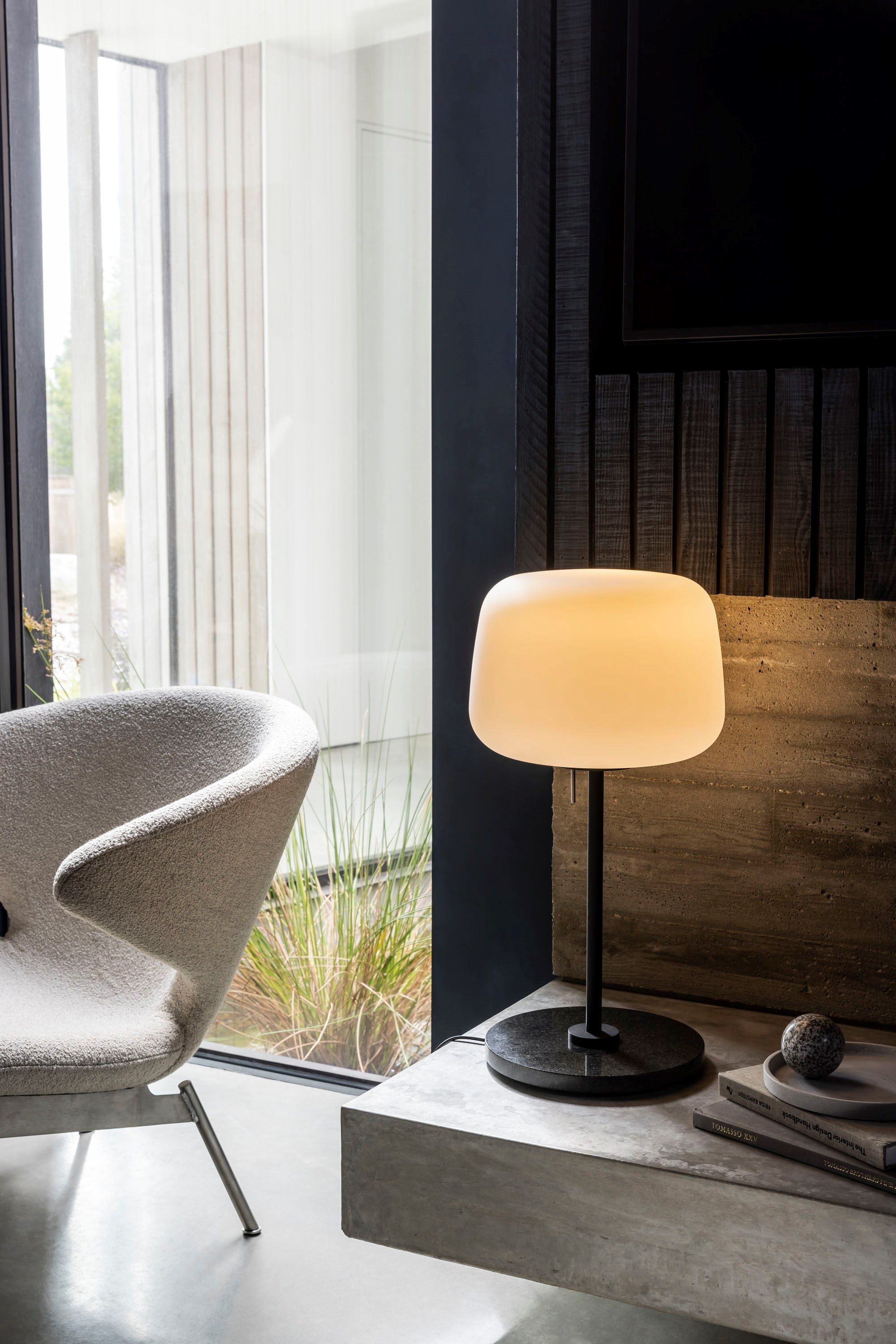 SOFT LED opal glass table lamp with dimmer By Case | design Terence ...