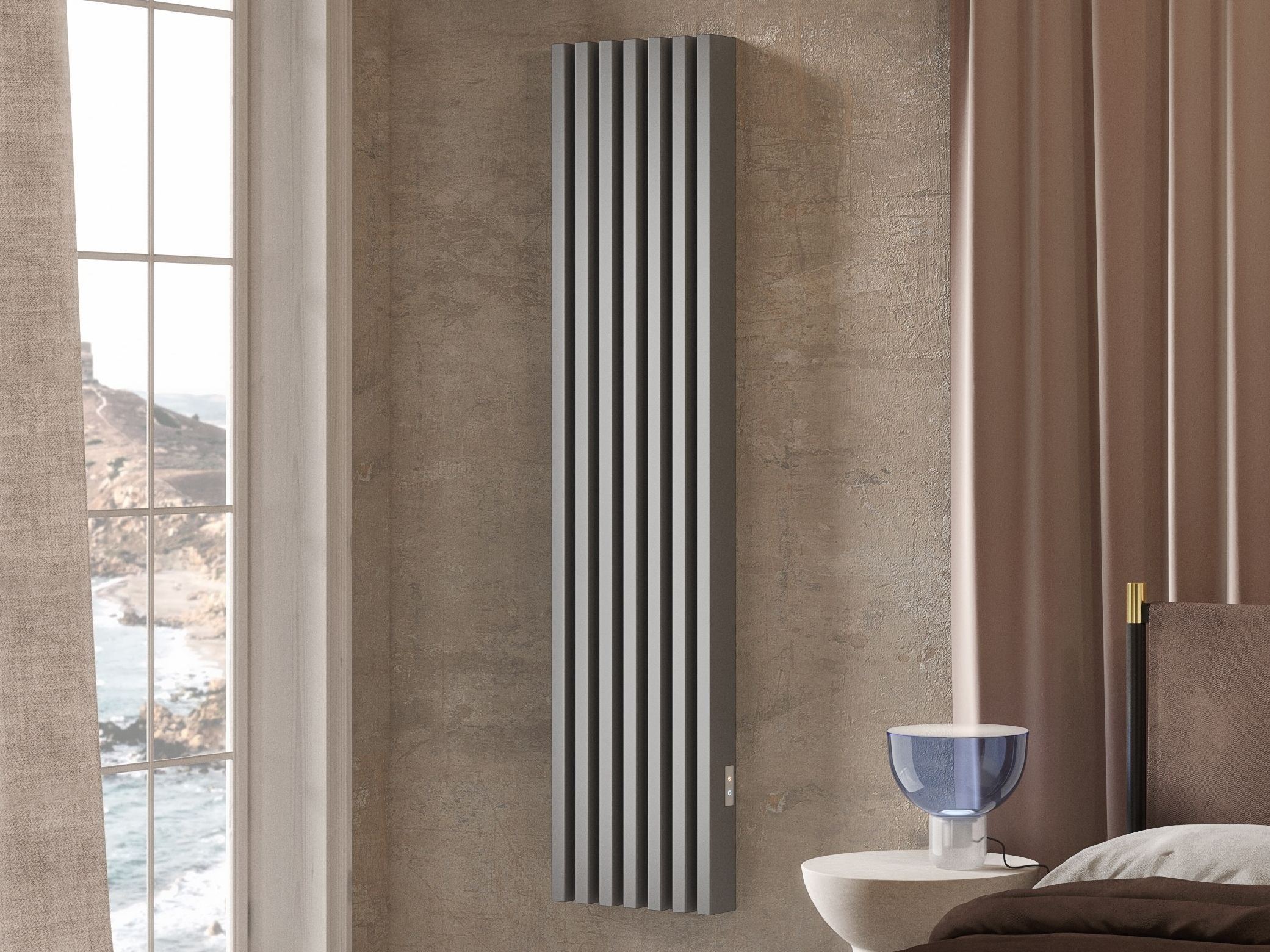 Termoarredo elettrico verticale in acciaio SOHO ELECTRICAL - Tubes ...