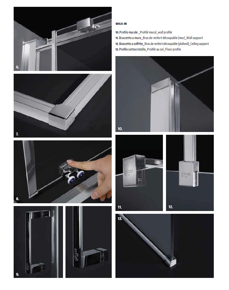 Glass bathtub wall panel SOHO QS Showering Collection By Glass1989