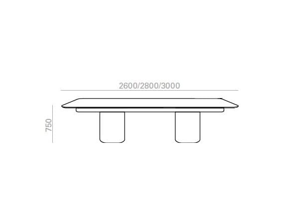 SOLID CONFERENCE TABLE ME03280 meeting table By Andreu World