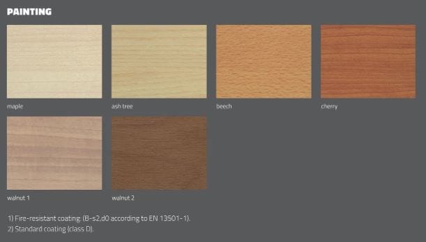 SOLID WOOD LAMELLA 302 • 504 Ceiling panels By CBI Europe
