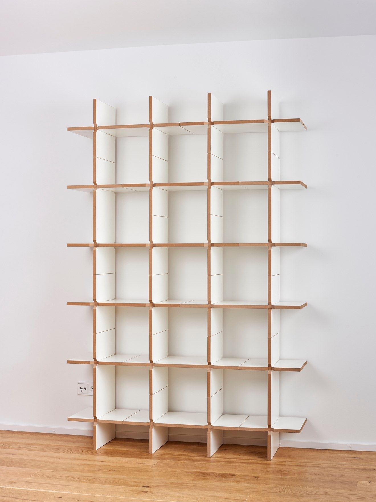 Open modular MDF shelving unit SOLO By Tojo Möbel design Bastian Prieler