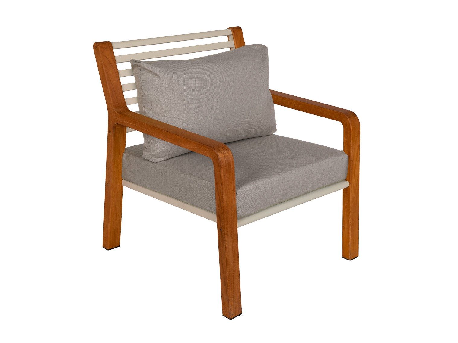 SOMERSET Sunbrella® low lounge chair with armrests By Fermob