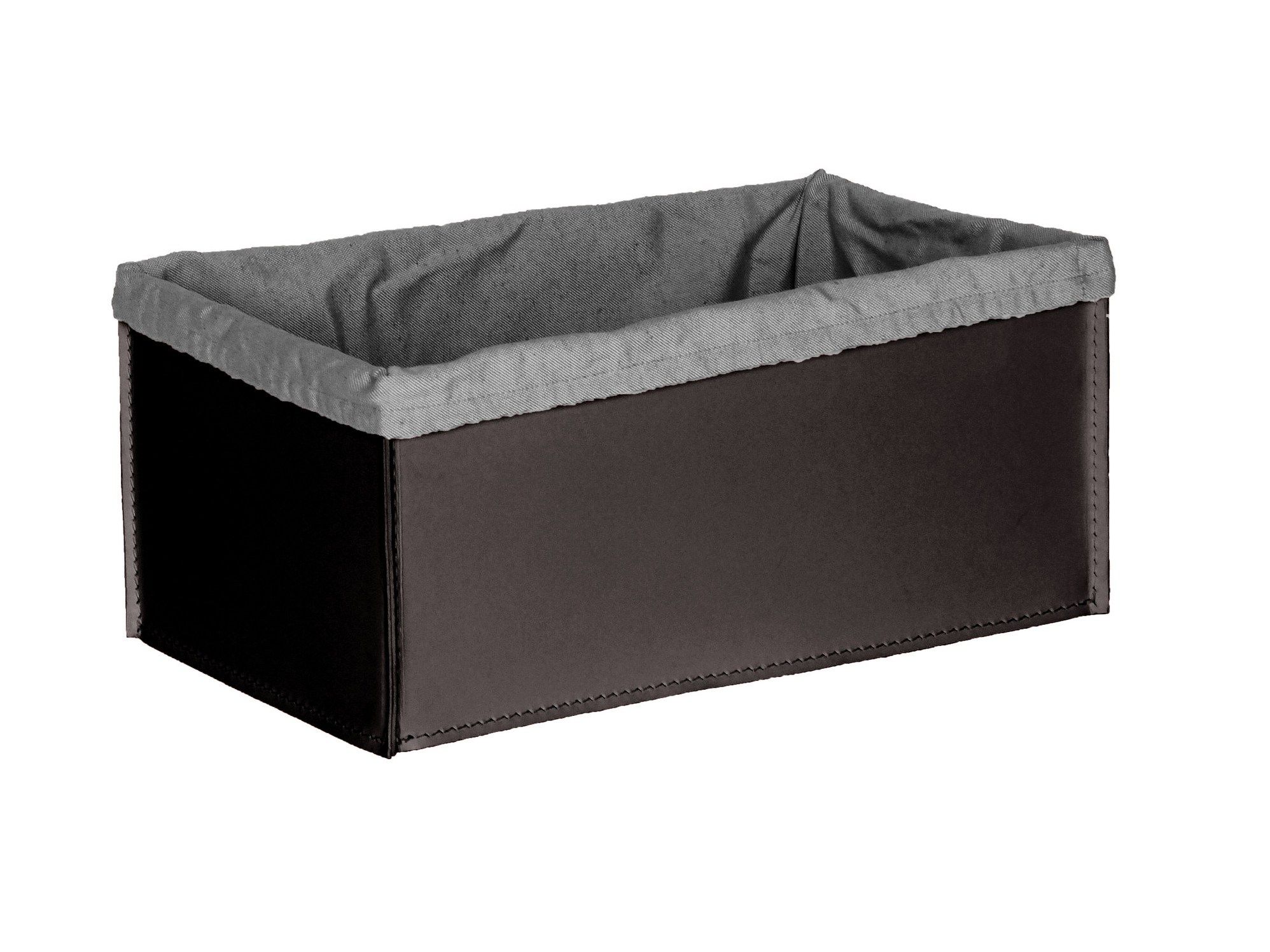 Bonded leather storage box SONIA By LIMAC design FIRESTYLE