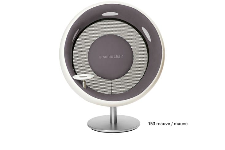 Acoustic armchair with iMac / touchscreen SONIC CHAIR By sonic chair ...