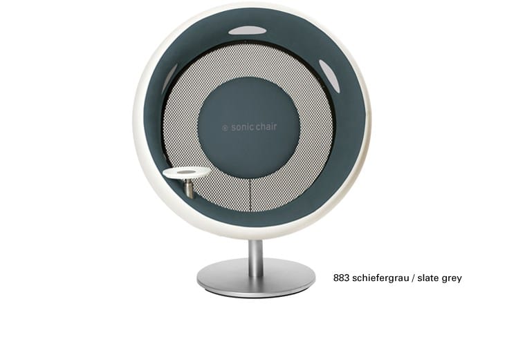 Acoustic armchair with iMac / touchscreen SONIC CHAIR By sonic chair ...