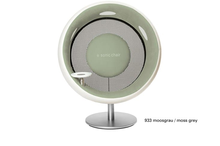 Acoustic armchair with iMac / touchscreen SONIC CHAIR By sonic chair ...