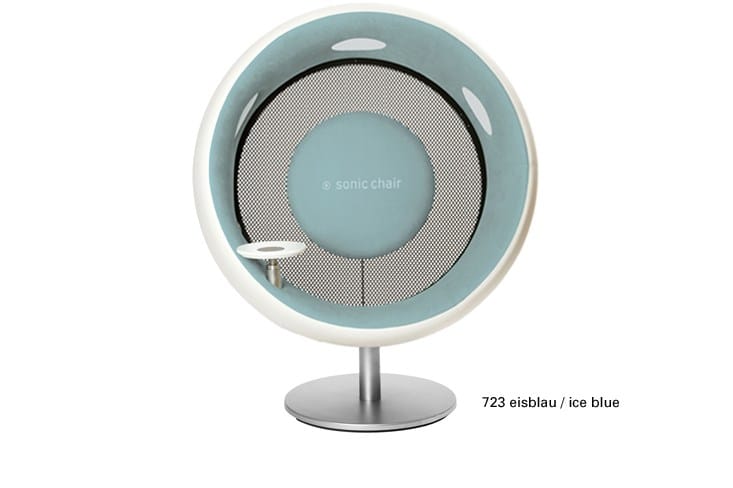 Acoustic armchair with iMac / touchscreen SONIC CHAIR By sonic chair ...