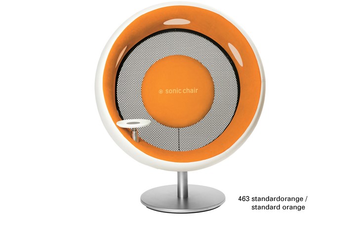 SONIC CHAIR Acoustic armchair with a laptop table By sonic chair ...
