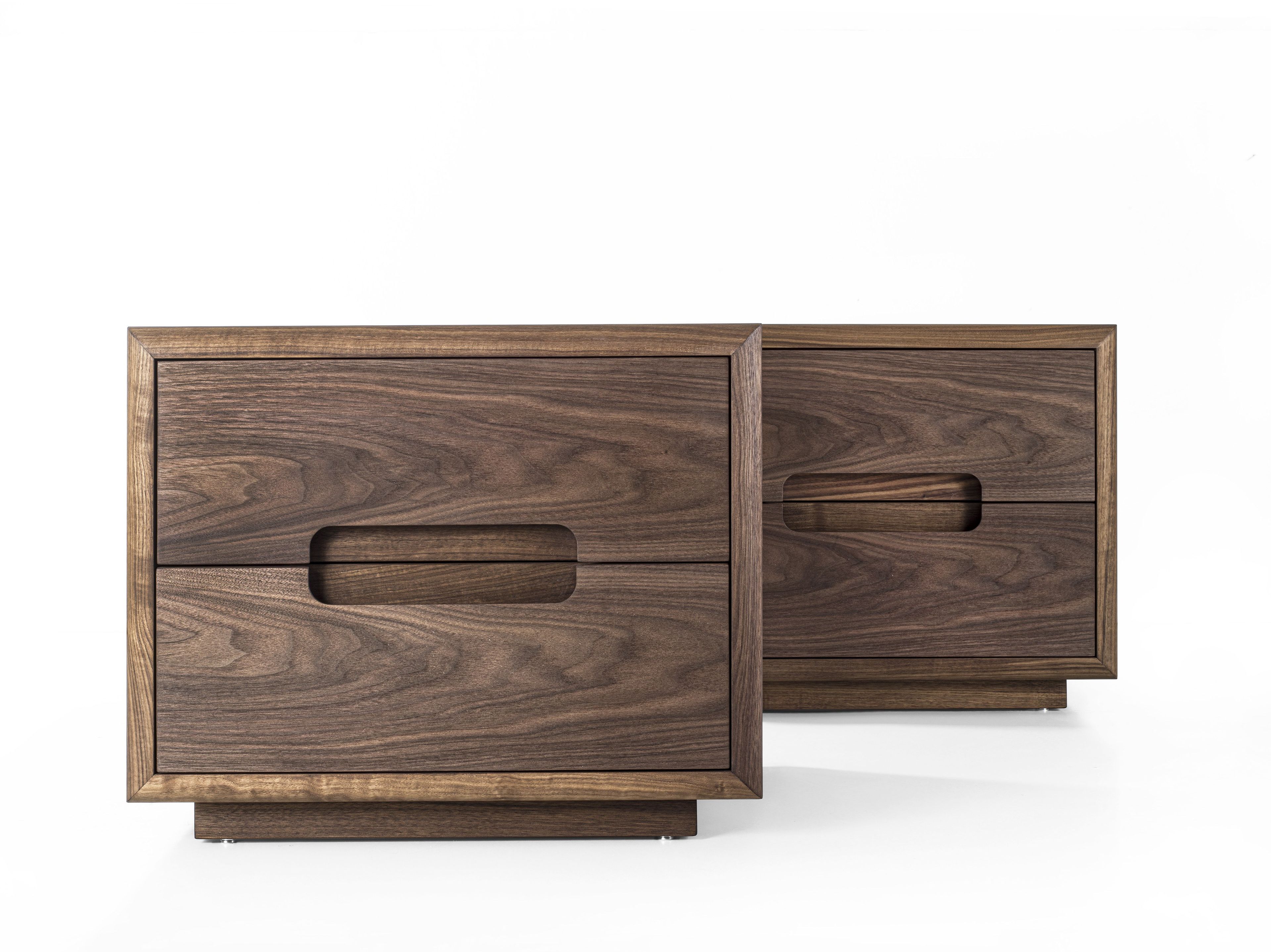 SOSPIRO Solid wood bedside table with drawers By Riva 1920